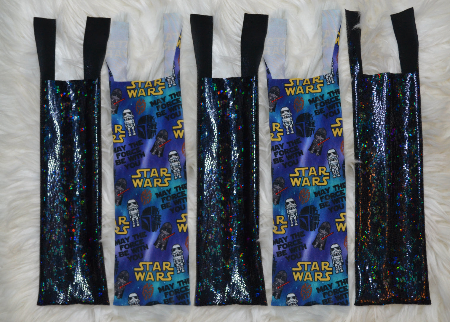 May the Force X Black Holographic Mane Bags Set of 5 – Classy and ...